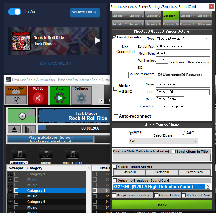 Reliastream Knowledgebase Broadcast A Live Feed To Icecast Server